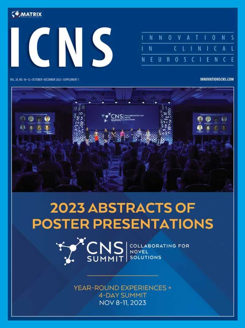 CNS Summit 2023 Abstracts of Poster Presentations - Innovations in ...